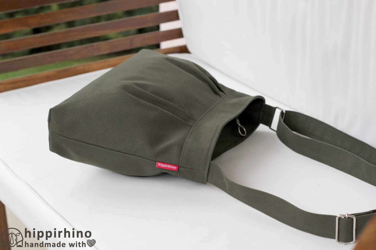 Canvas Crossbody Bag Small Washable Pleated Purse for Women Green Hobo ...