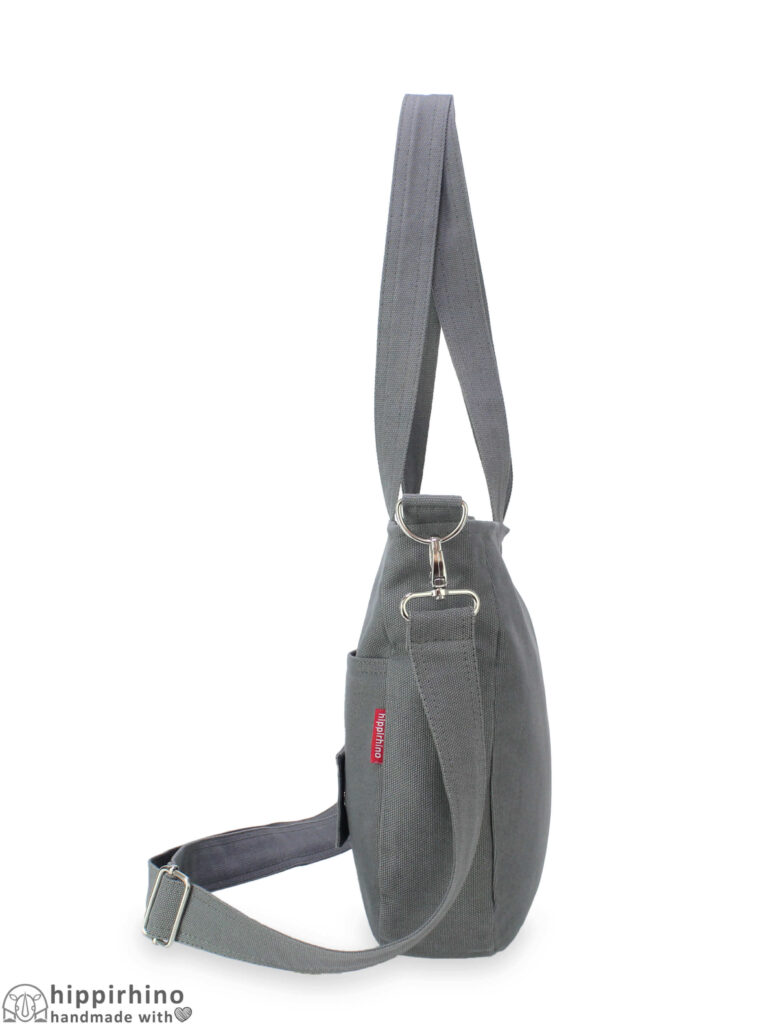 Medium Gray Shoulder Bag Washable Everyday Casual Bag Long Crossbody ...