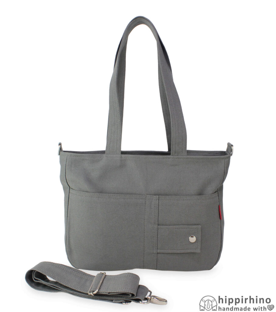 Medium Gray Shoulder Bag Washable Everyday Casual Bag Long Crossbody ...