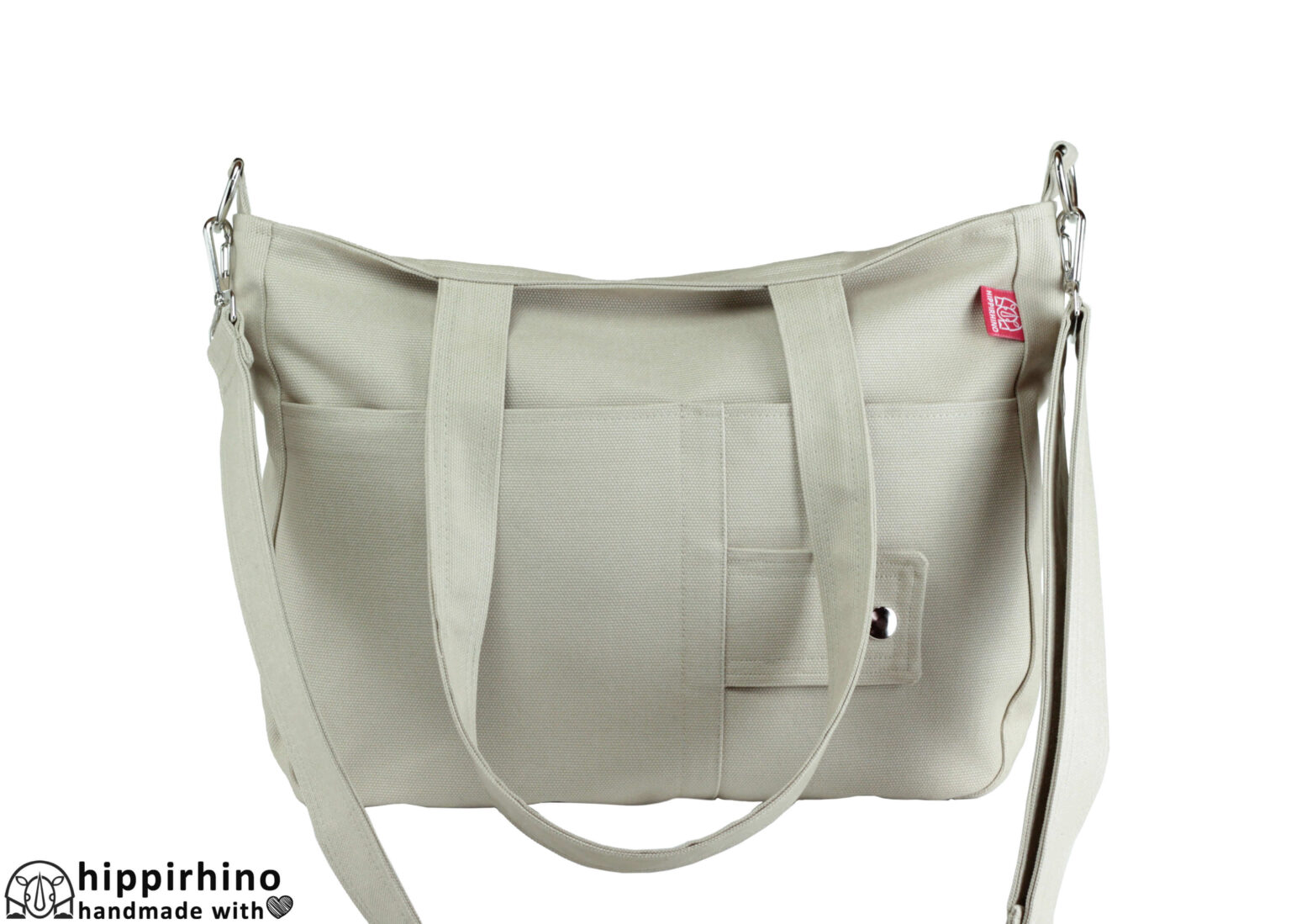 Light Gray Medium Shoulder Bag Washable Daily Use Minimal Modern Simple ...
