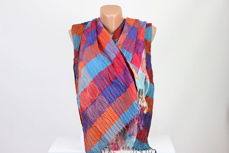 Crinkle Scarf Crumpled Crushed Shawl Wrap Women Accessories Fashion