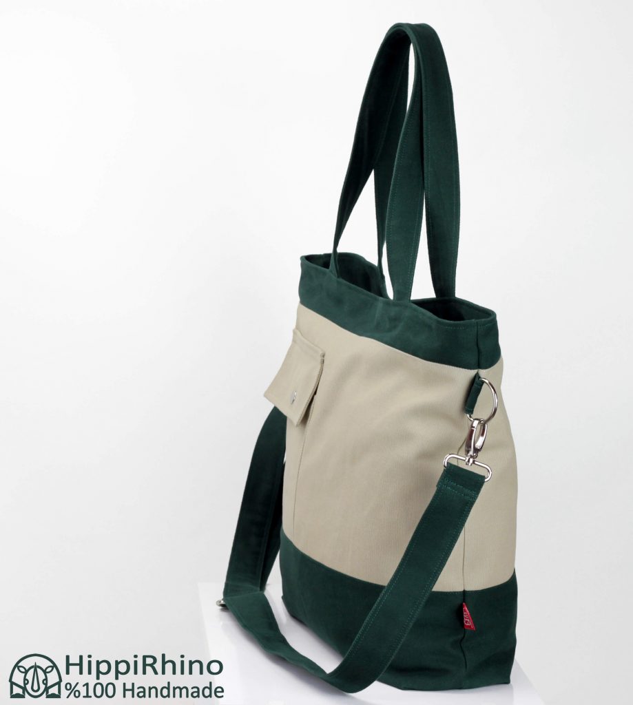 Extra Large Canvas Tote Bag Two Color Tote Shopping Bag Unique Gift
