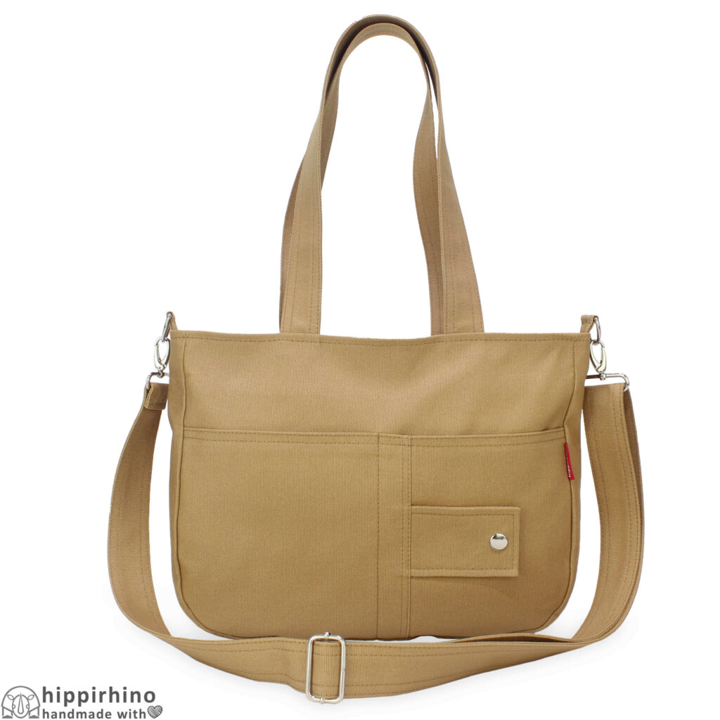 Red Medium Cotton Canvas Bag Washable Long Crossbody Strap Fully Lined ...