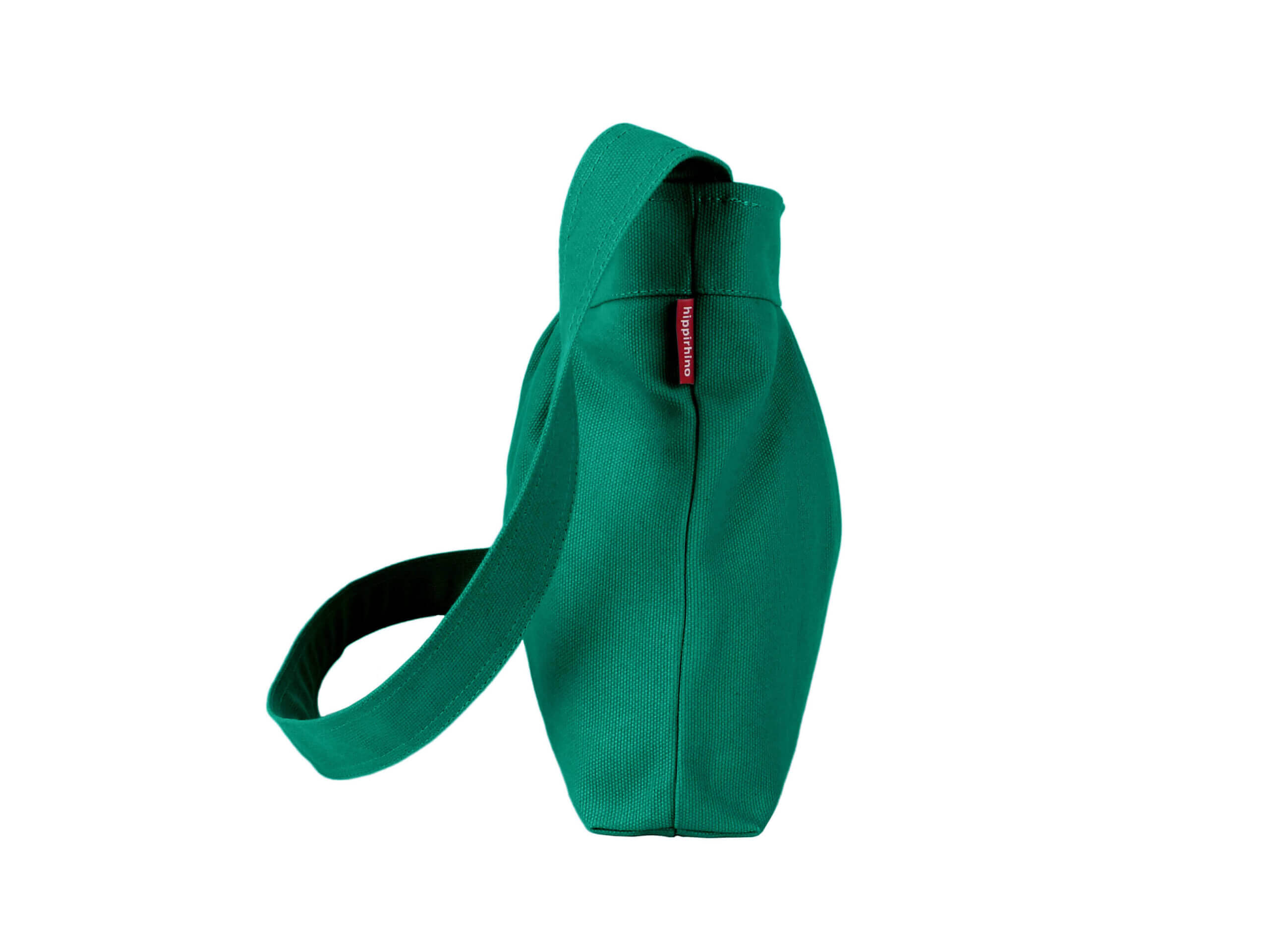 Green Small Canvas Crossbody Bag Everday Cotton Purse Tote
